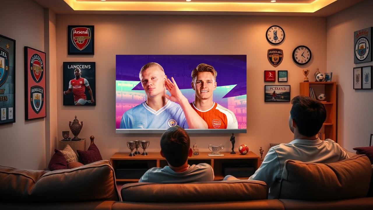 Watch Arsenal vs. Man City in 4K led tv for the Experience