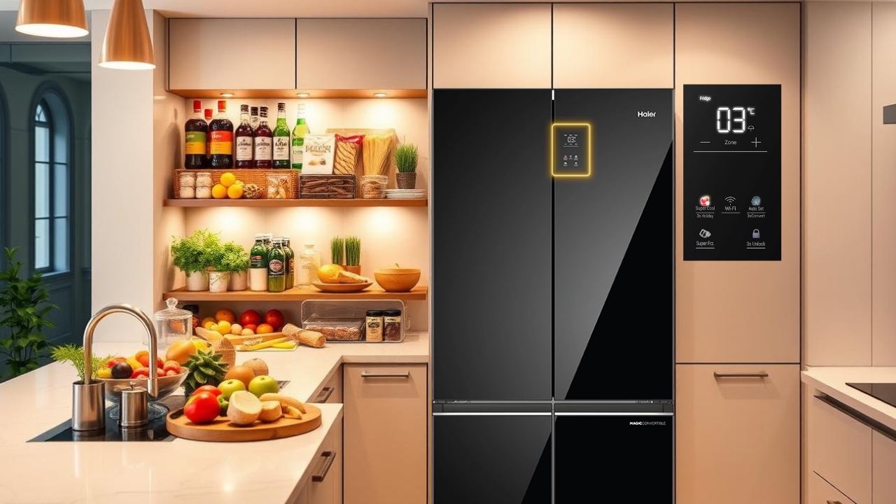 Smart Refrigerators with Colorful Digital Panels