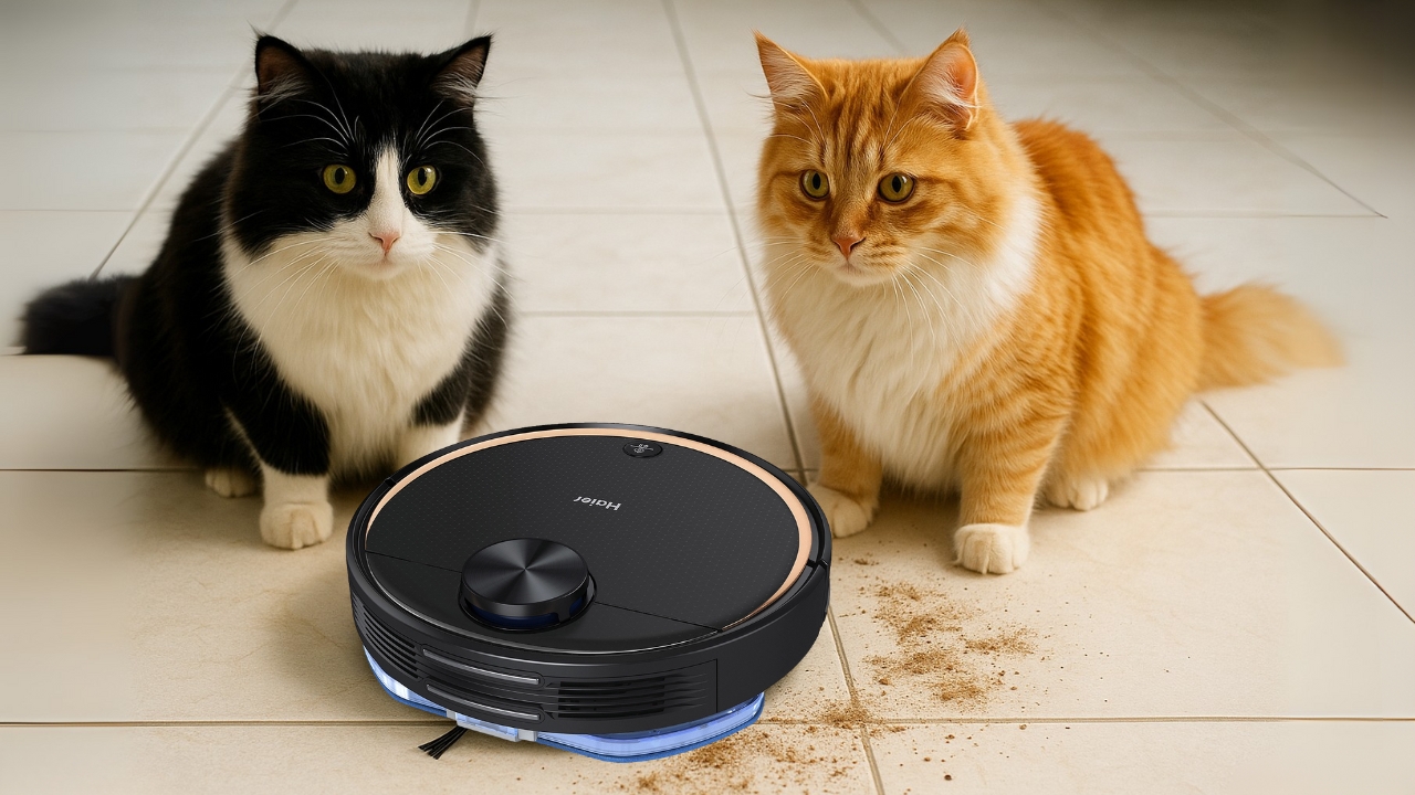 Smart Robot Vacuum Cleans Cat Fur & Kibble in Indian Homes