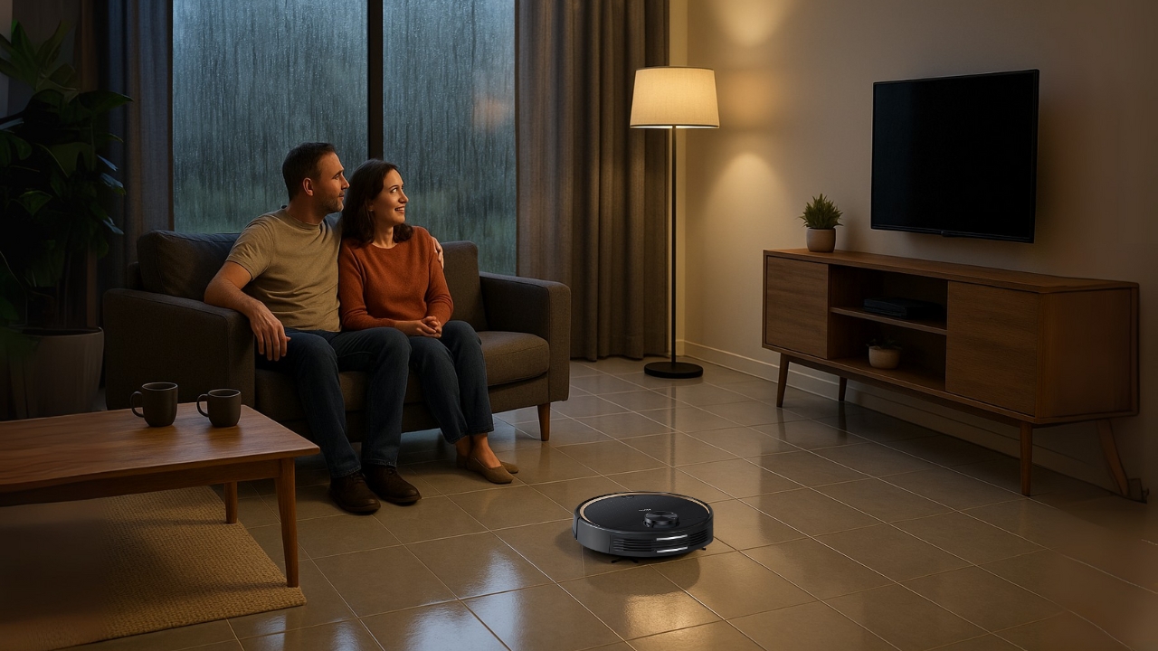 Rain or Shine, Clean Floors with Robot Vacuum Cleaner