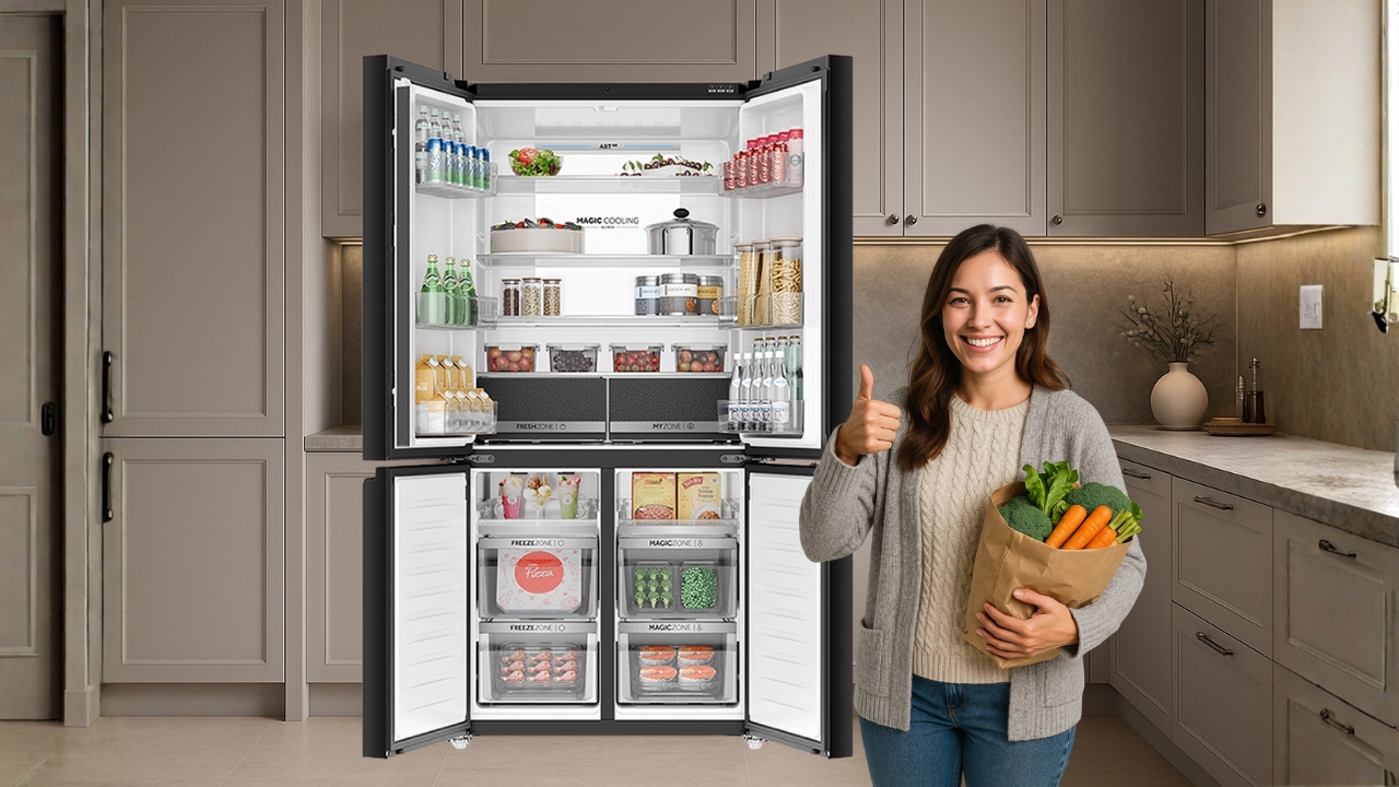 Why Multi-Door Refrigerators Fit Modern Indian Homes